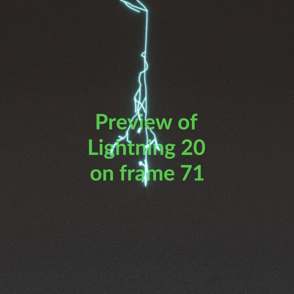 3D model Animated Lightning v20 VR / AR / low-poly | CGTrader