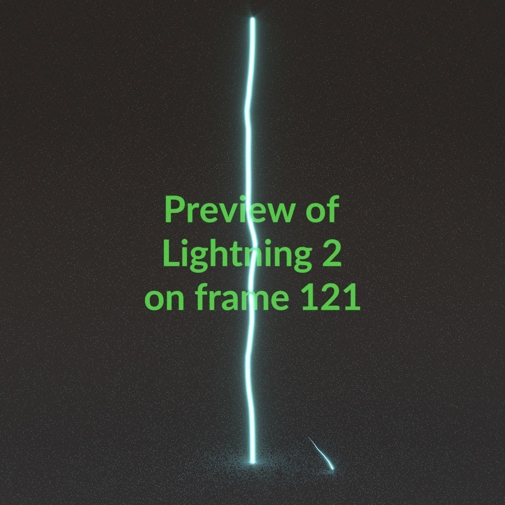 3D model Animated Lightning v2 VR / AR / low-poly | CGTrader