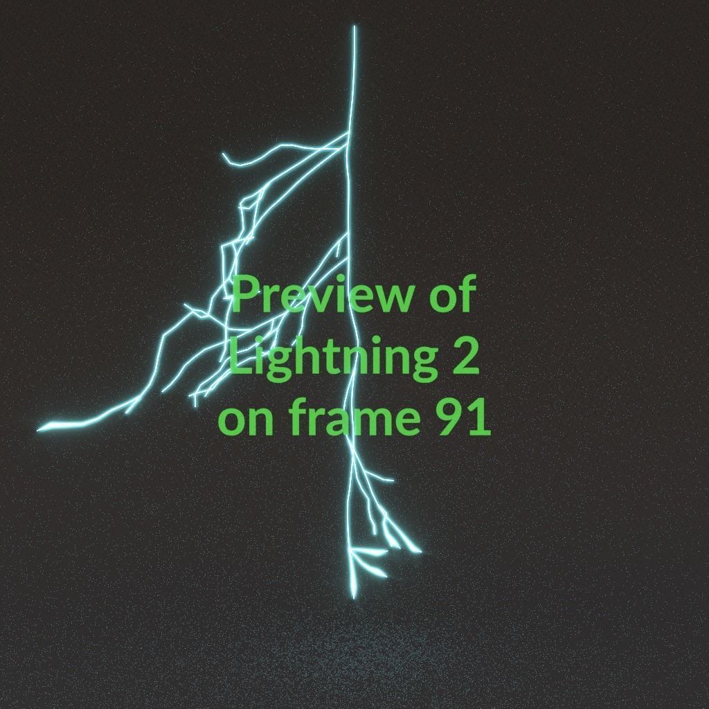 3D model Animated Lightning v2 VR / AR / low-poly | CGTrader