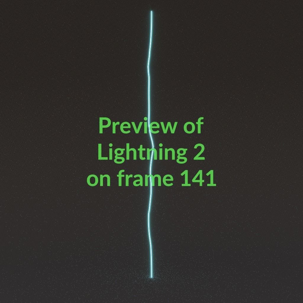 3D model Animated Lightning v2 VR / AR / low-poly | CGTrader