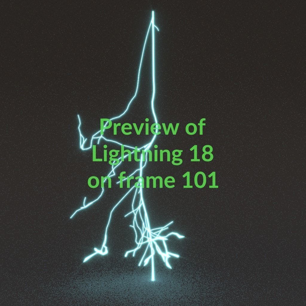 3D model Animated Lightning v18 VR / AR / low-poly | CGTrader