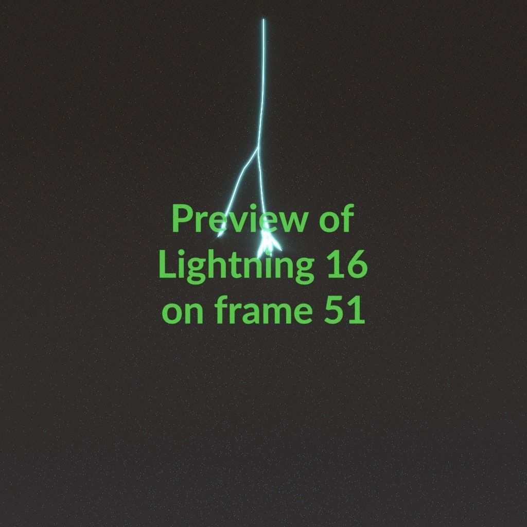 3D model Animated Lightning v16 VR / AR / low-poly | CGTrader
