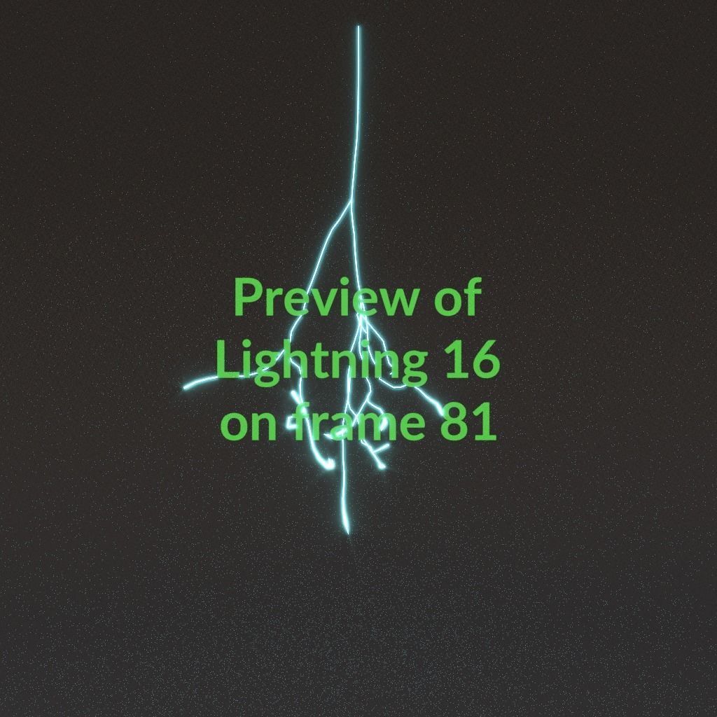 3D model Animated Lightning v16 VR / AR / low-poly | CGTrader