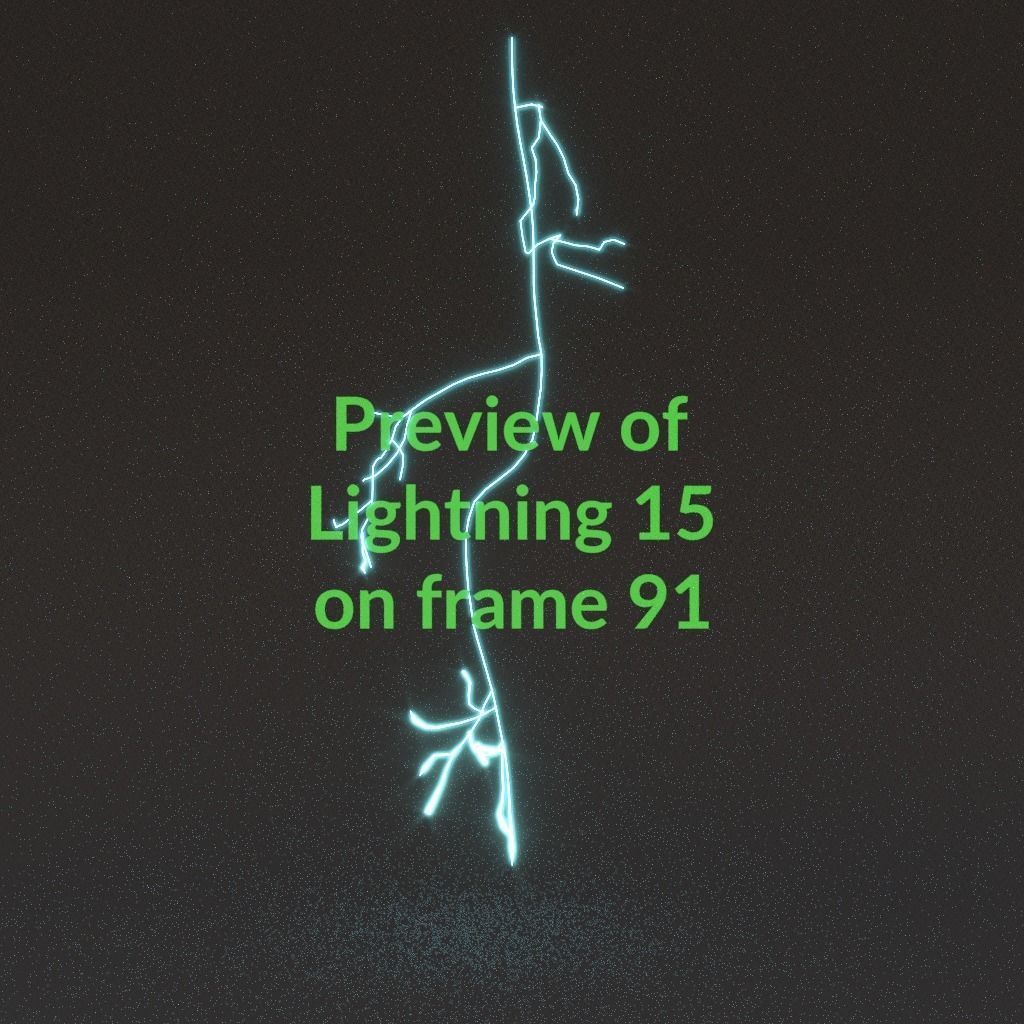 3D model Animated Lightning v15 VR / AR / low-poly | CGTrader