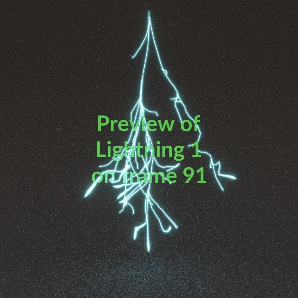 3D model Animated Lightning v1 VR / AR / low-poly | CGTrader