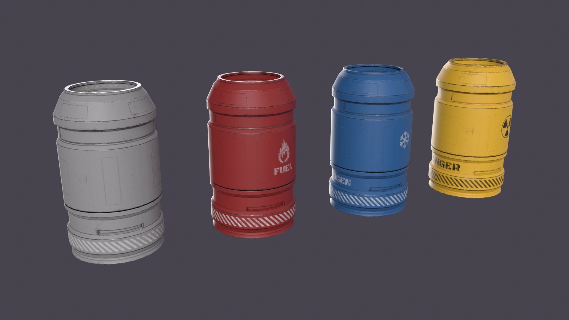 3D model Sci-FI Barrel VR / AR / low-poly | CGTrader