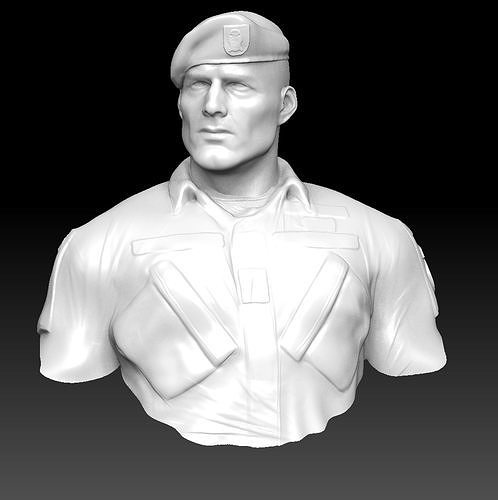 F 51st Long Range Surveillance Bust 3D model 3D printable | CGTrader