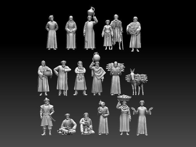 arab people 3D model 3D printable | CGTrader