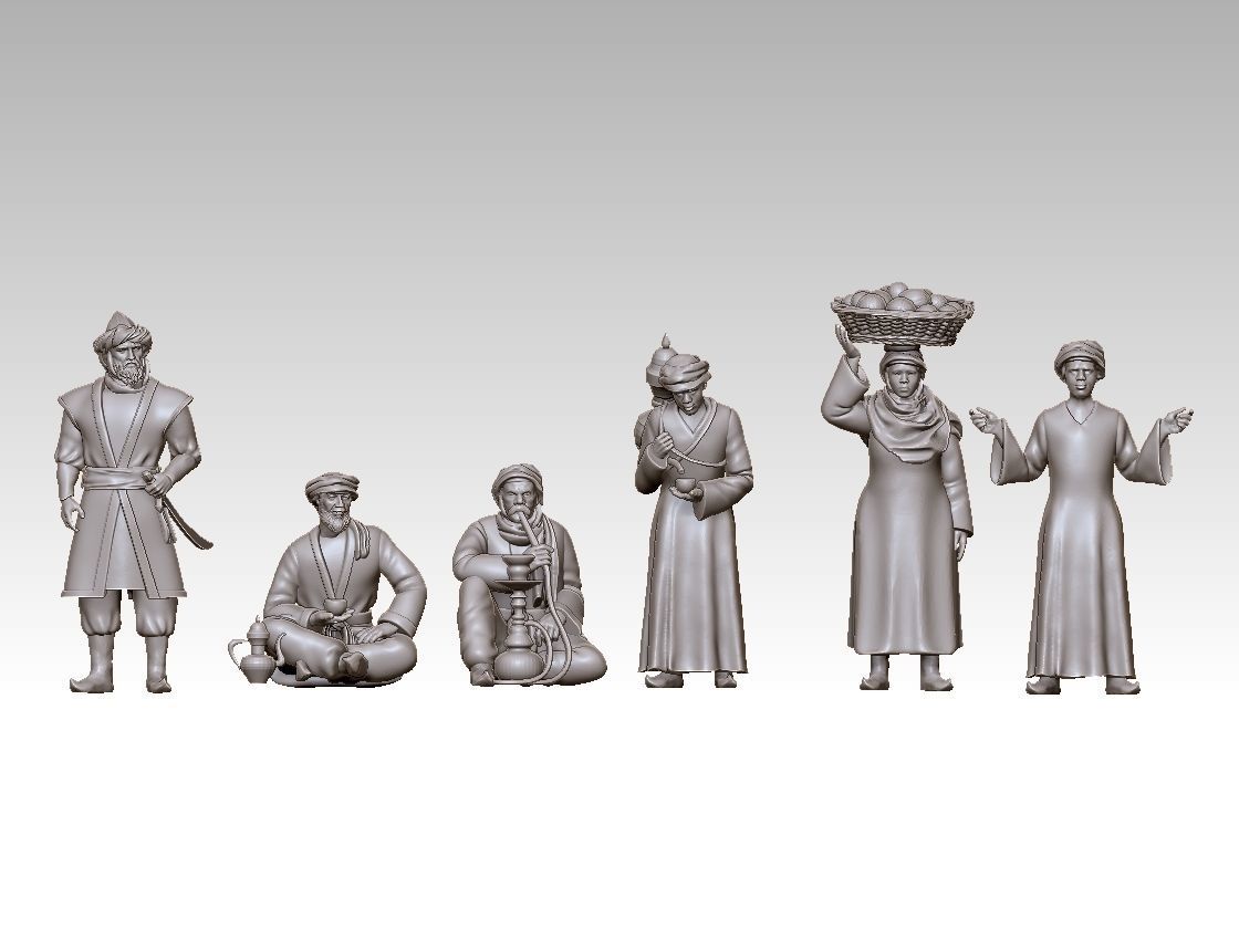 arab people 3D model 3D printable | CGTrader