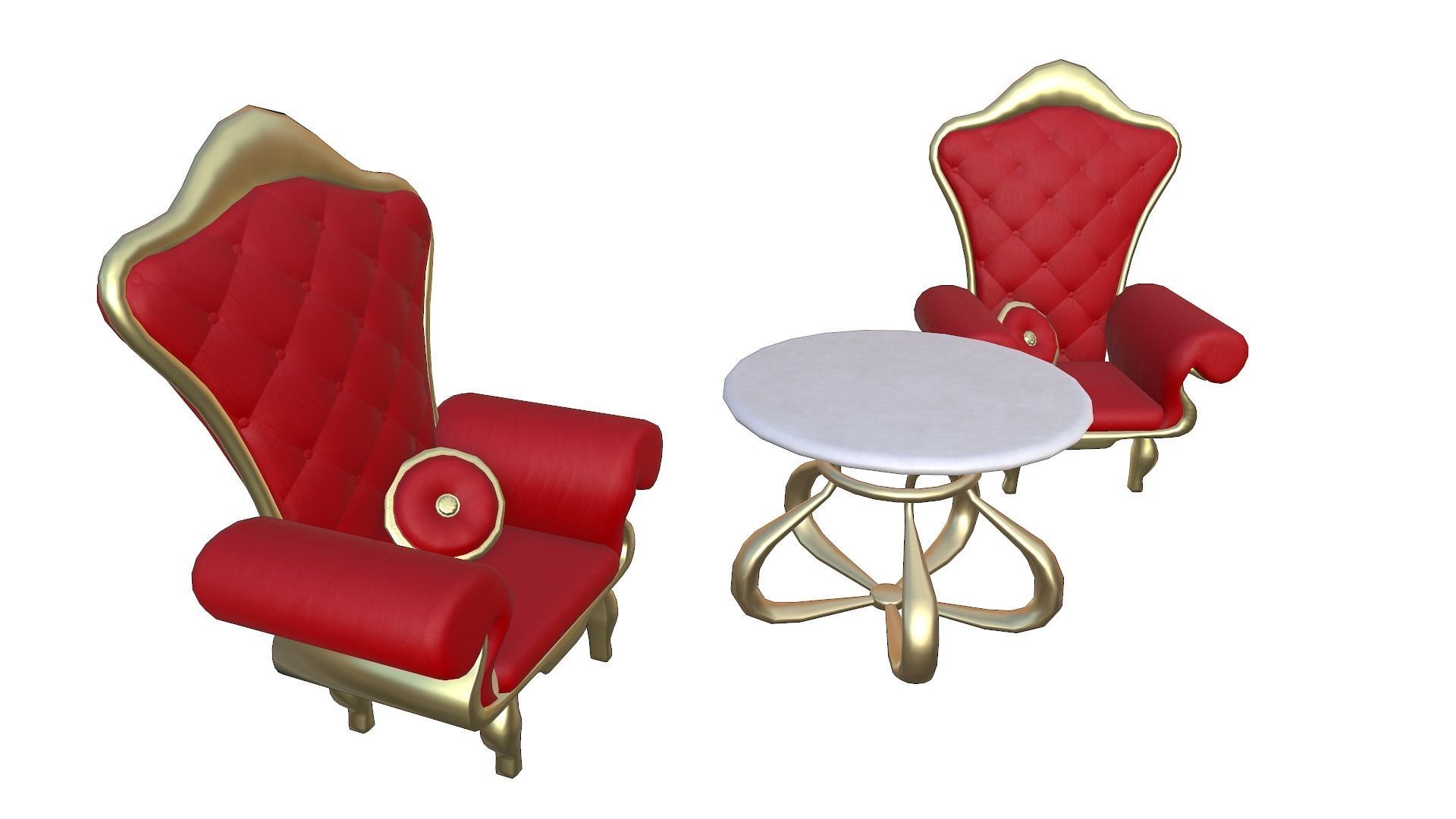 3D model Waiting Chair and Table 1 VR / AR / low-poly | CGTrader