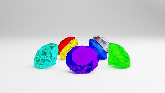 Chaos Emeralds 3D model | CGTrader