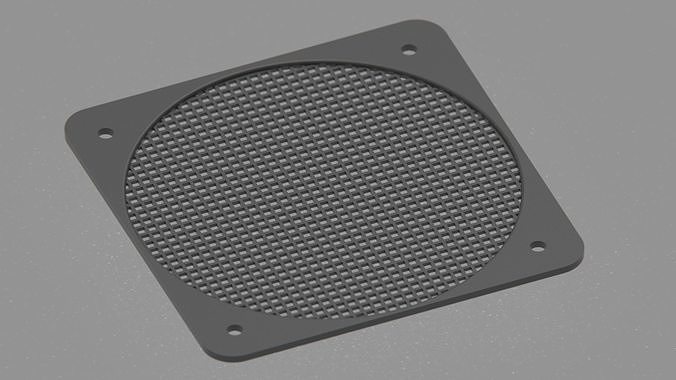 12mm Circular PC Grid Filter 3D model 3D printable | CGTrader
