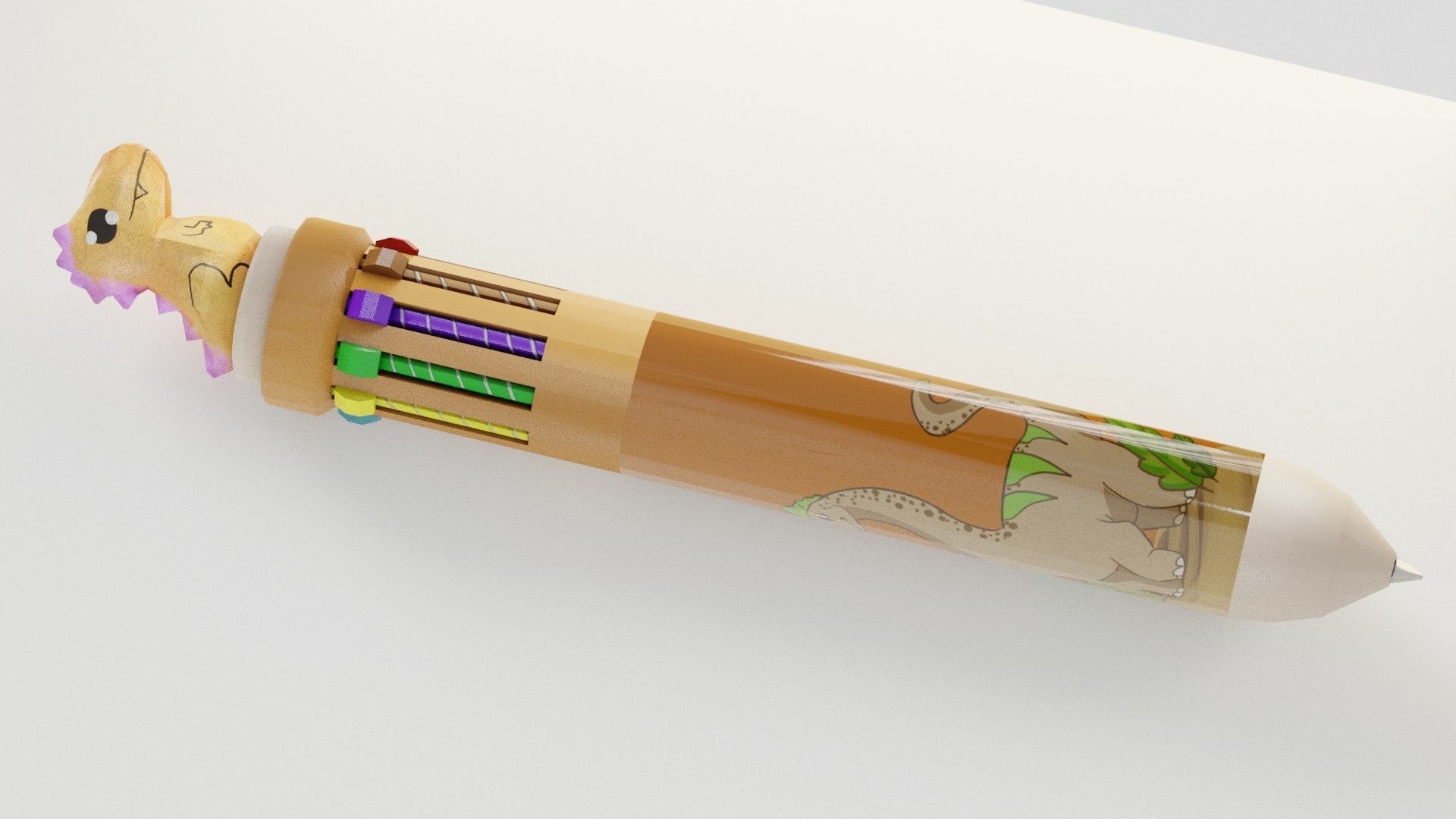 3D model Multicolor Pen VR / AR / low-poly | CGTrader