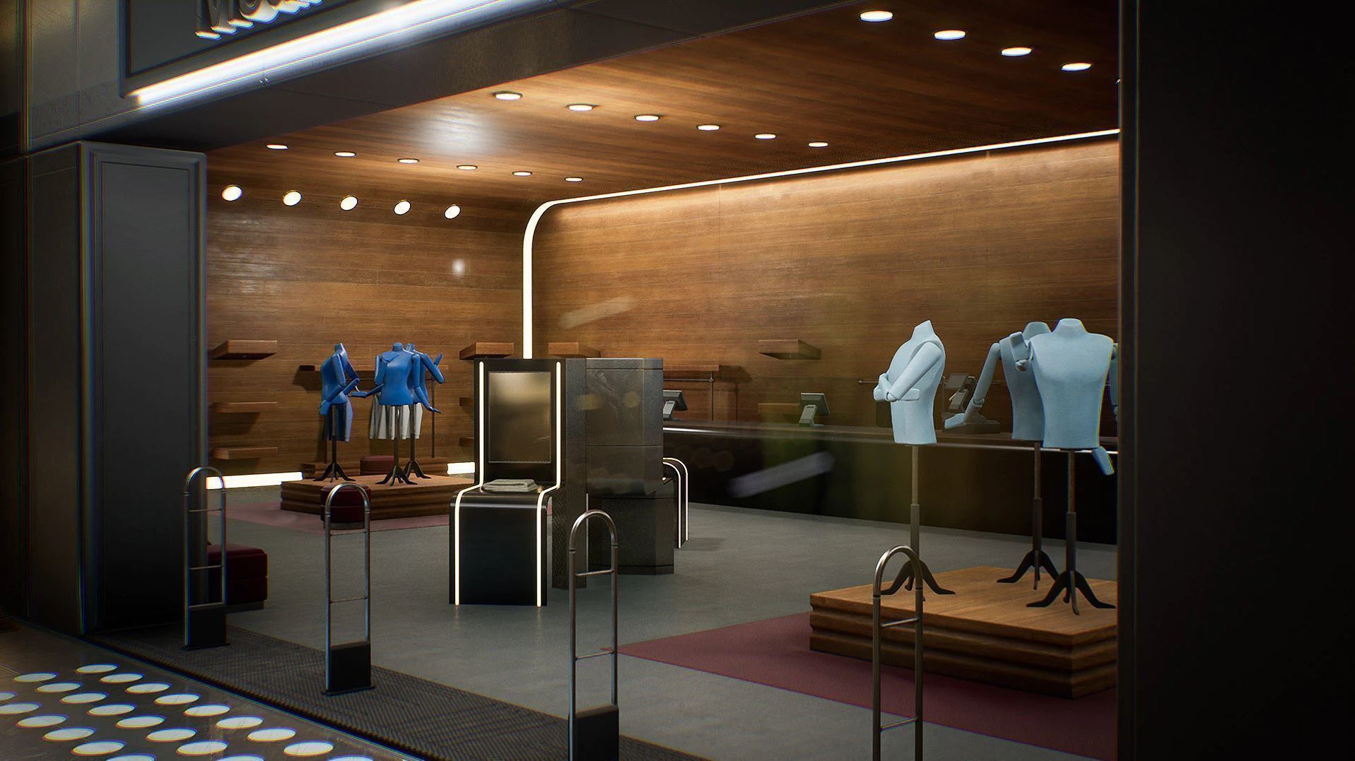 3D model Shopping Mall Environment Kit - UE VR / AR / low-poly | CGTrader