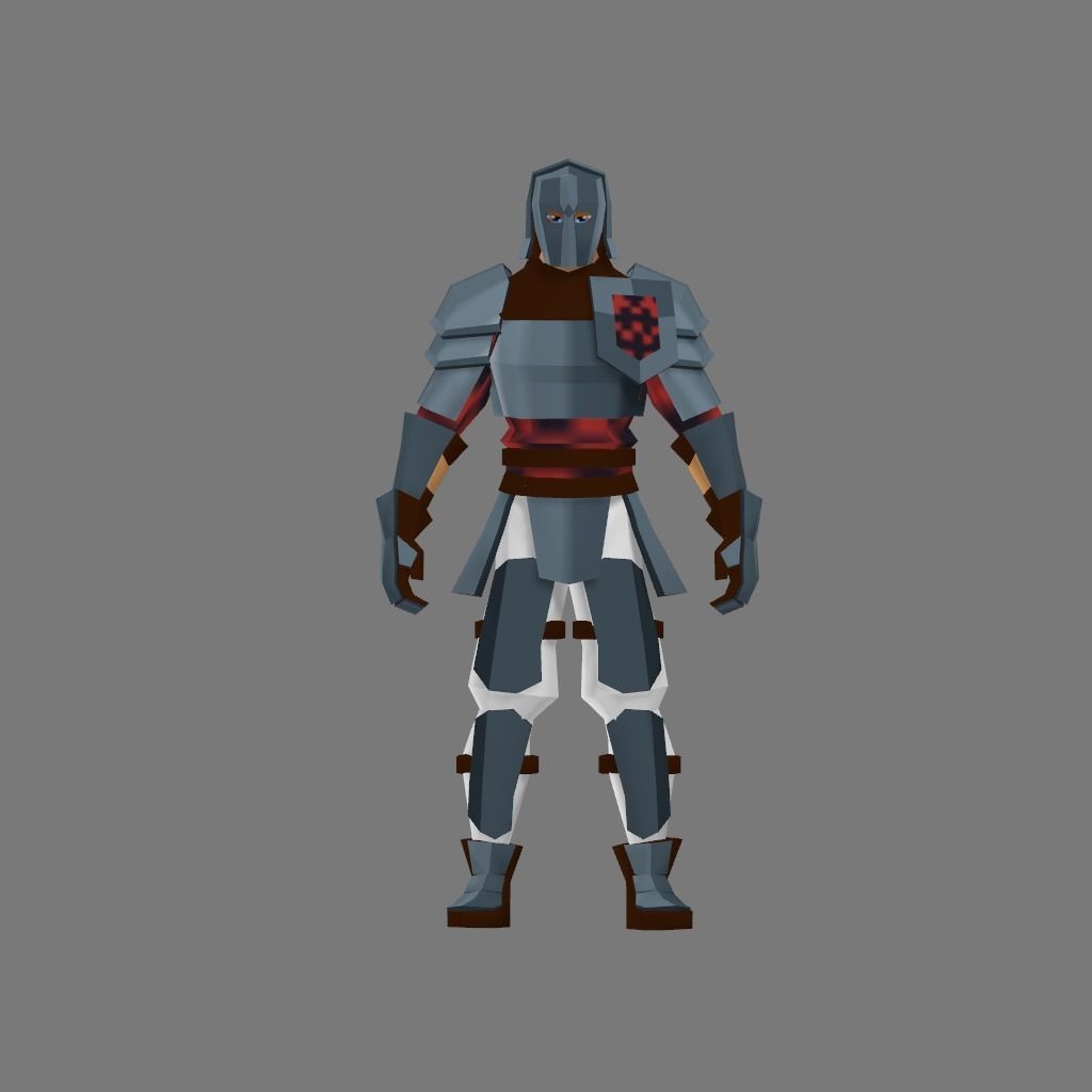 3D model Low Poly Knight Characters VR / AR / low-poly | CGTrader