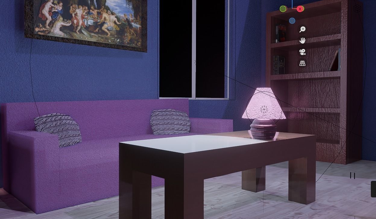 soft room mini asset free 3D model | CGTrader