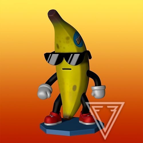 STUMBLE GUYS BANANA GUY 3D model 3D printable | CGTrader