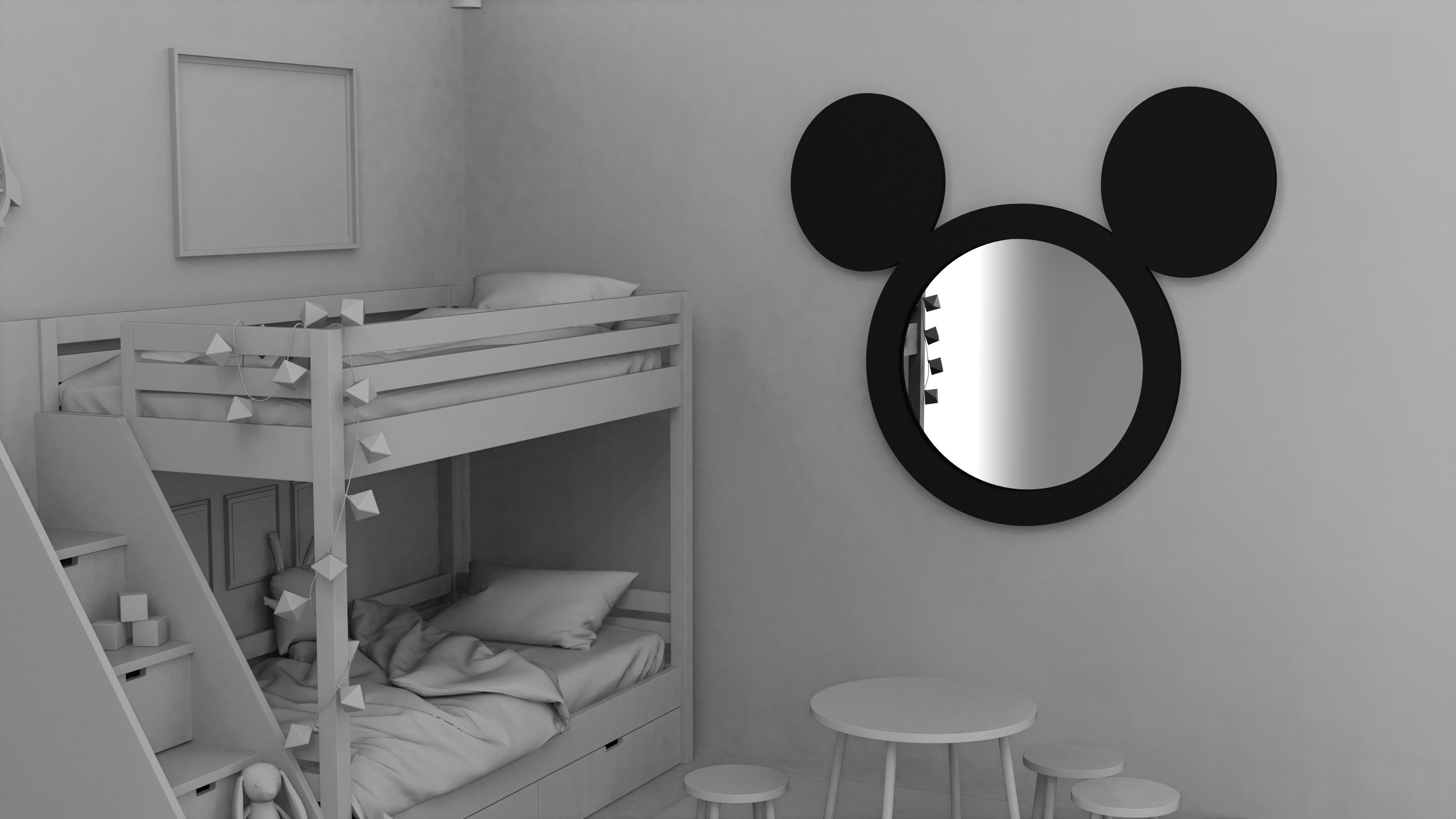 3D model Mirror Mickey Mouse 3D model VR / AR / low-poly | CGTrader