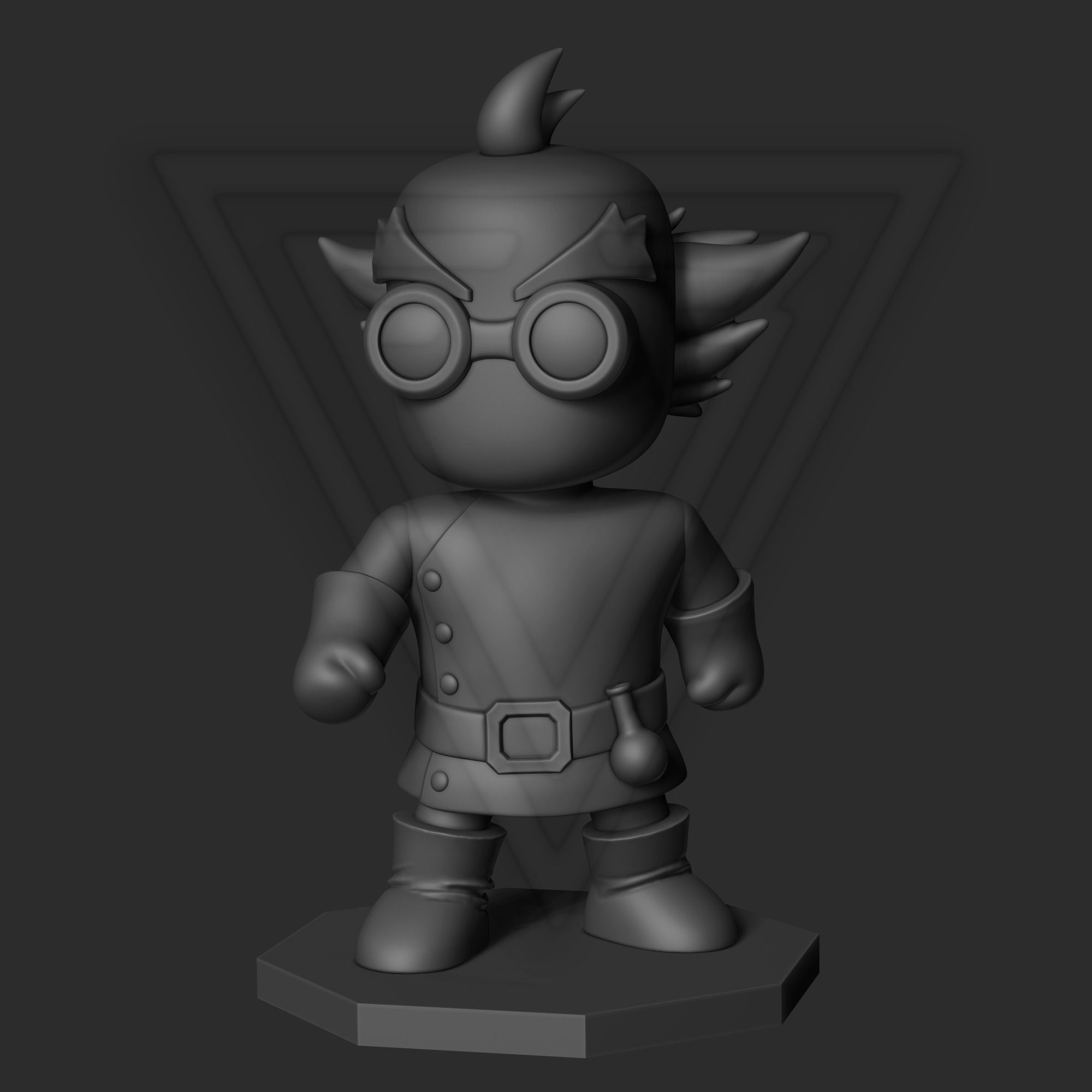 stumble guys Dr Egg 3D model 3D printable | CGTrader