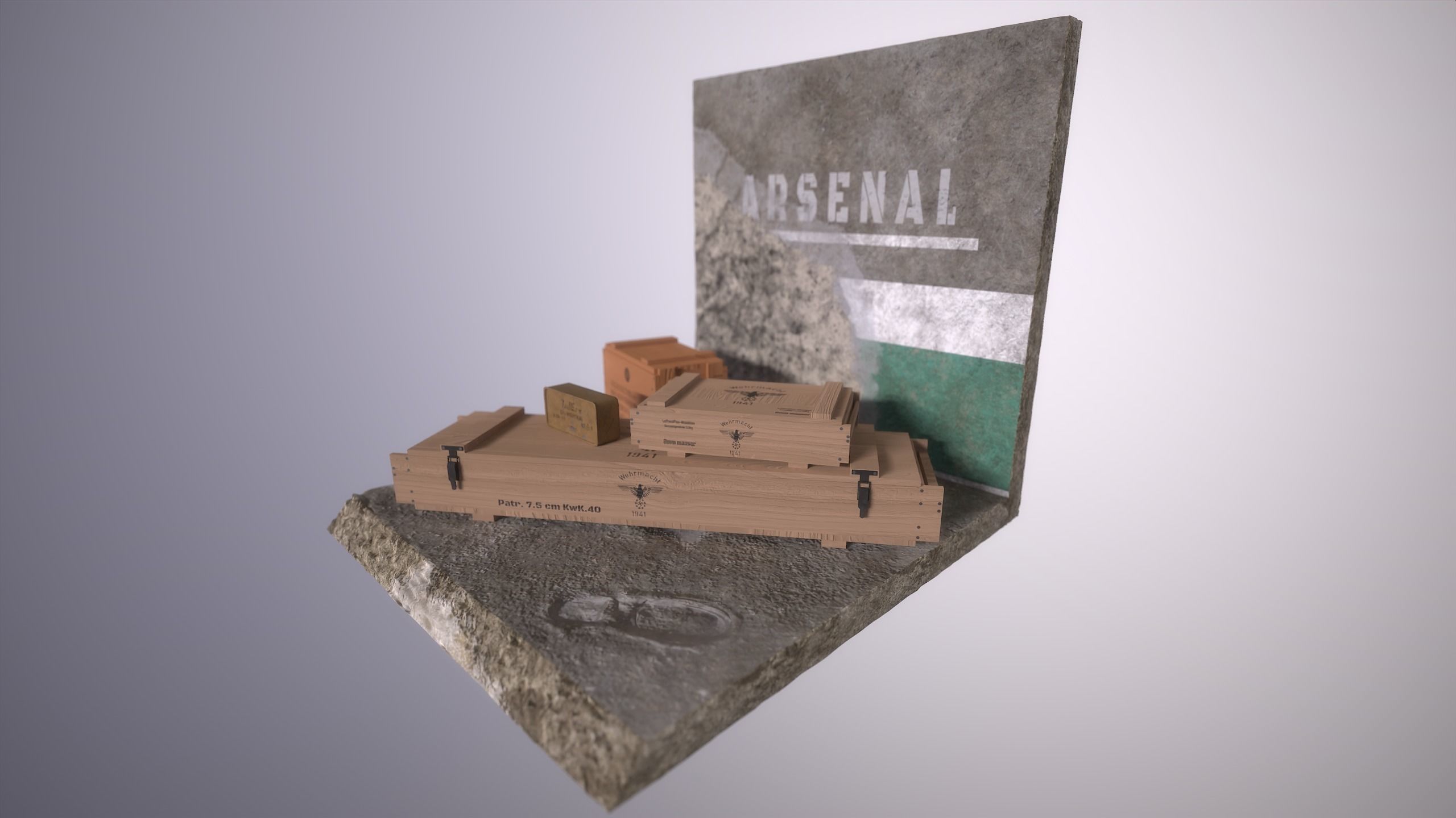 3D model Realistic Military Ammo Boxes - Premium 3D Models VR / AR ...