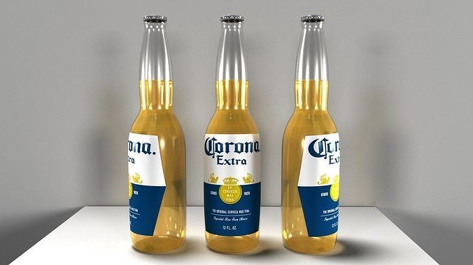 3D model Corona Beer VR / AR / low-poly | CGTrader