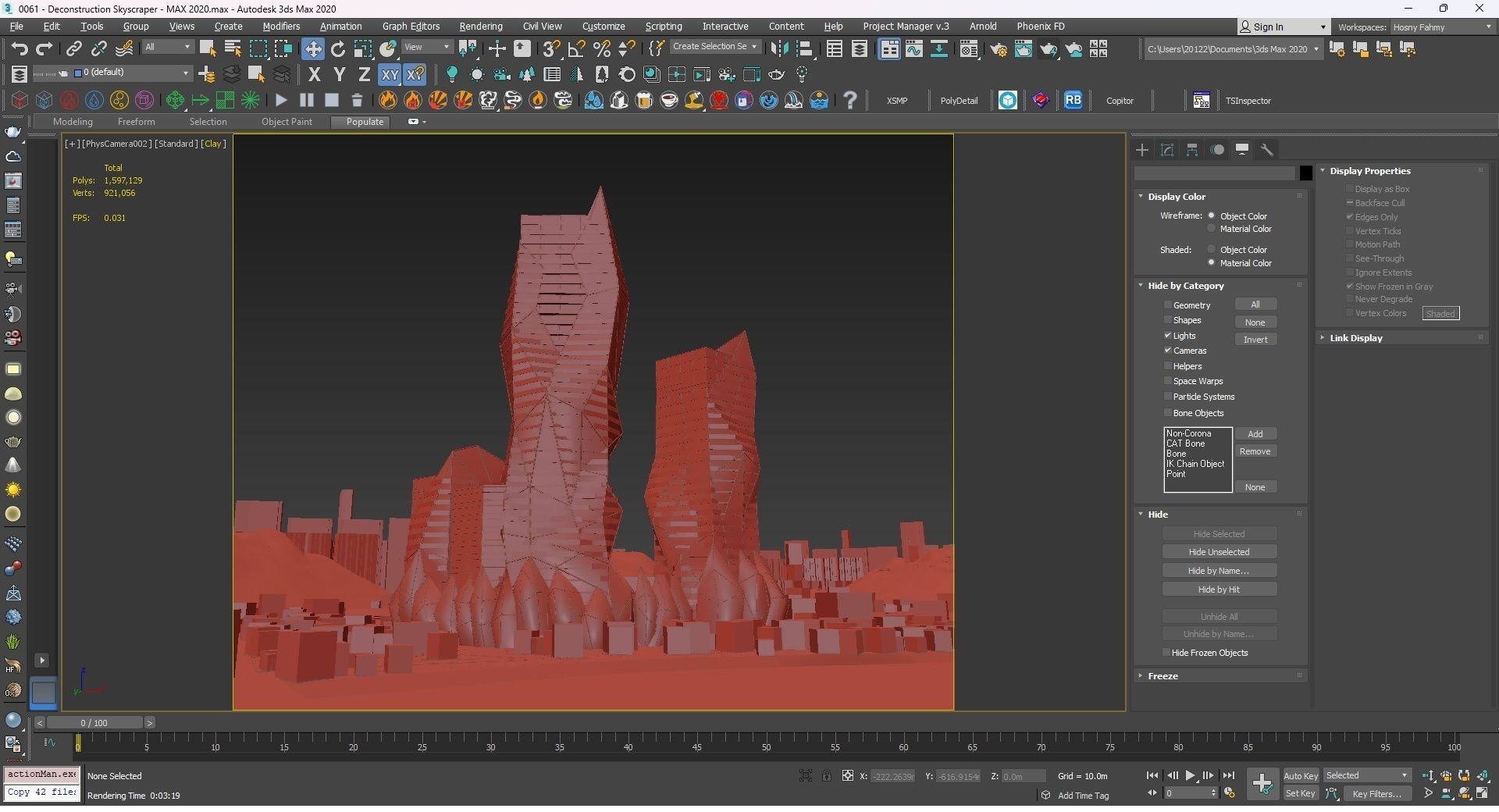 0061 - Deconstruction Skyscraper - 2Ds Plans - 3Ds Files 3D model ...