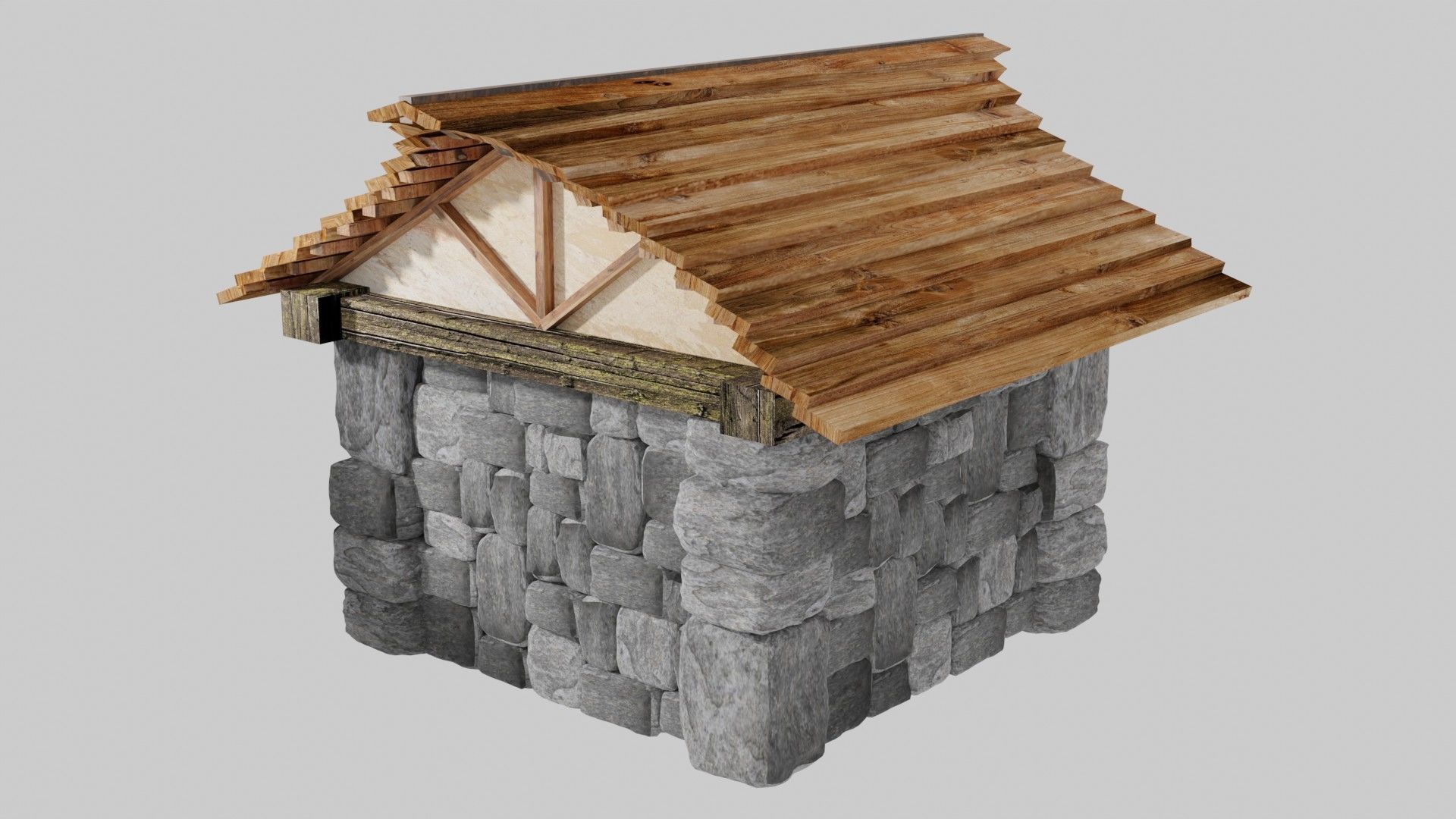 Small Medeval House 3D model | CGTrader