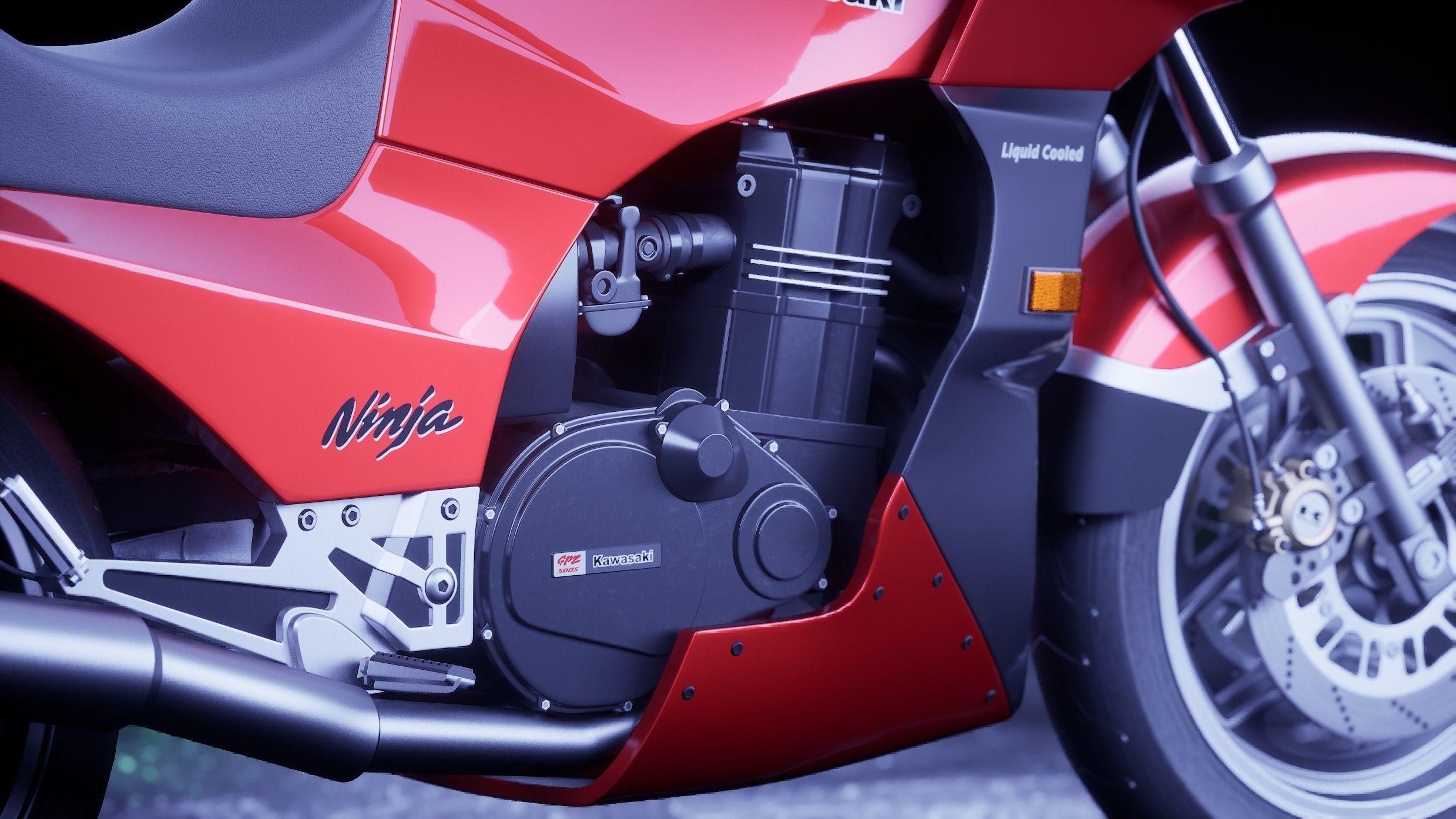 Kawasaki Ninja - GPZ 900R 3D model | CGTrader