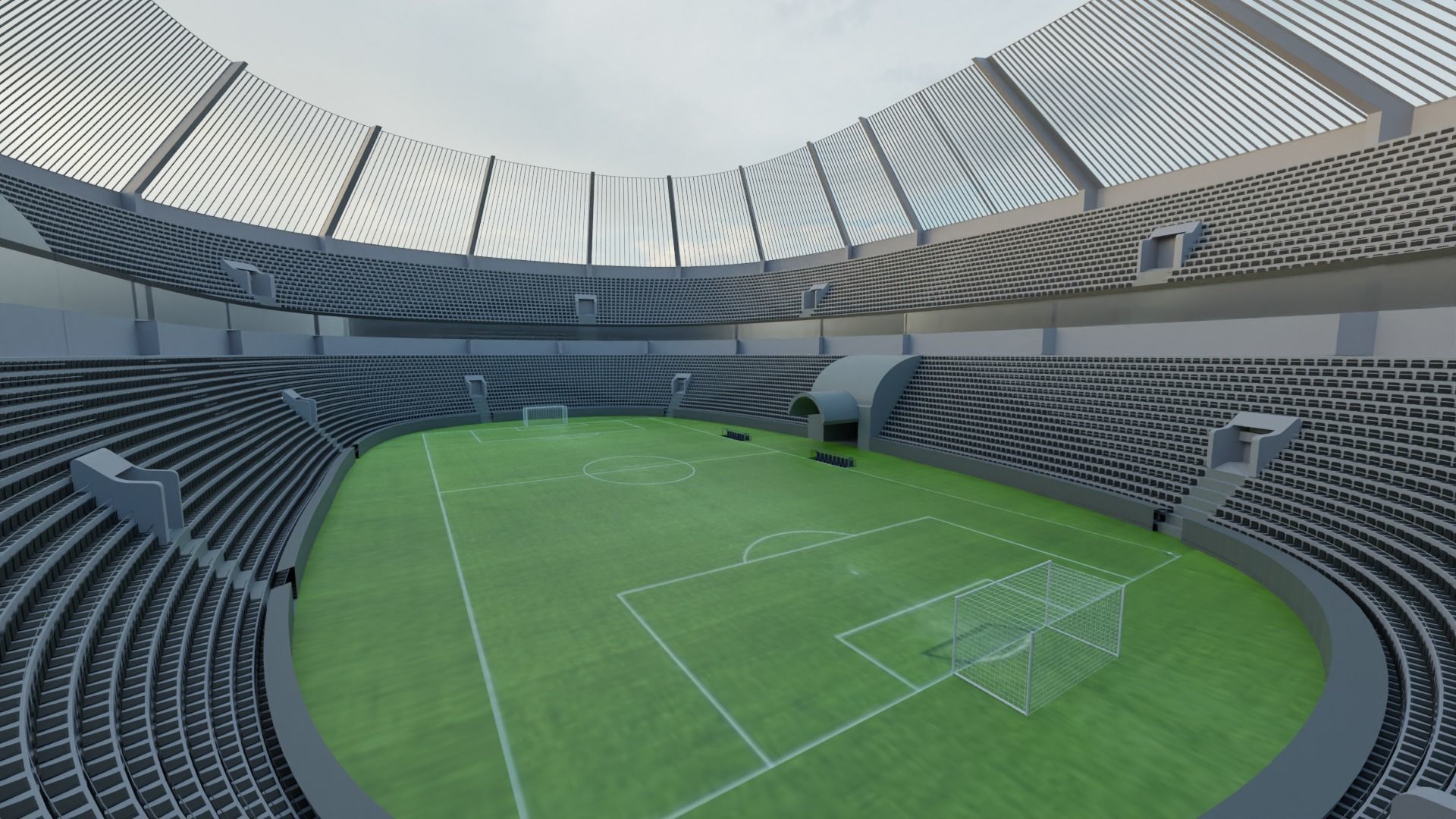 3D model Football Stadium VR / AR / low-poly | CGTrader