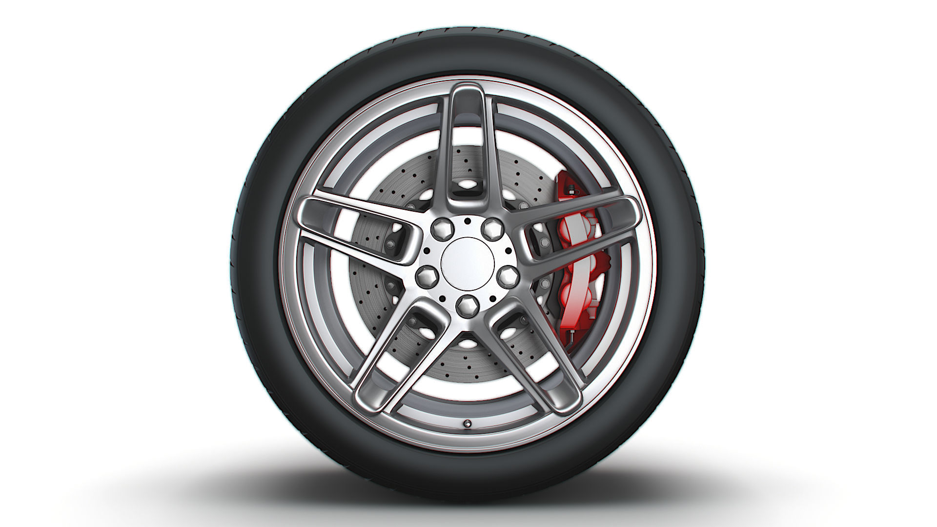 AC SCHNITZER type II wheel 3D model | CGTrader
