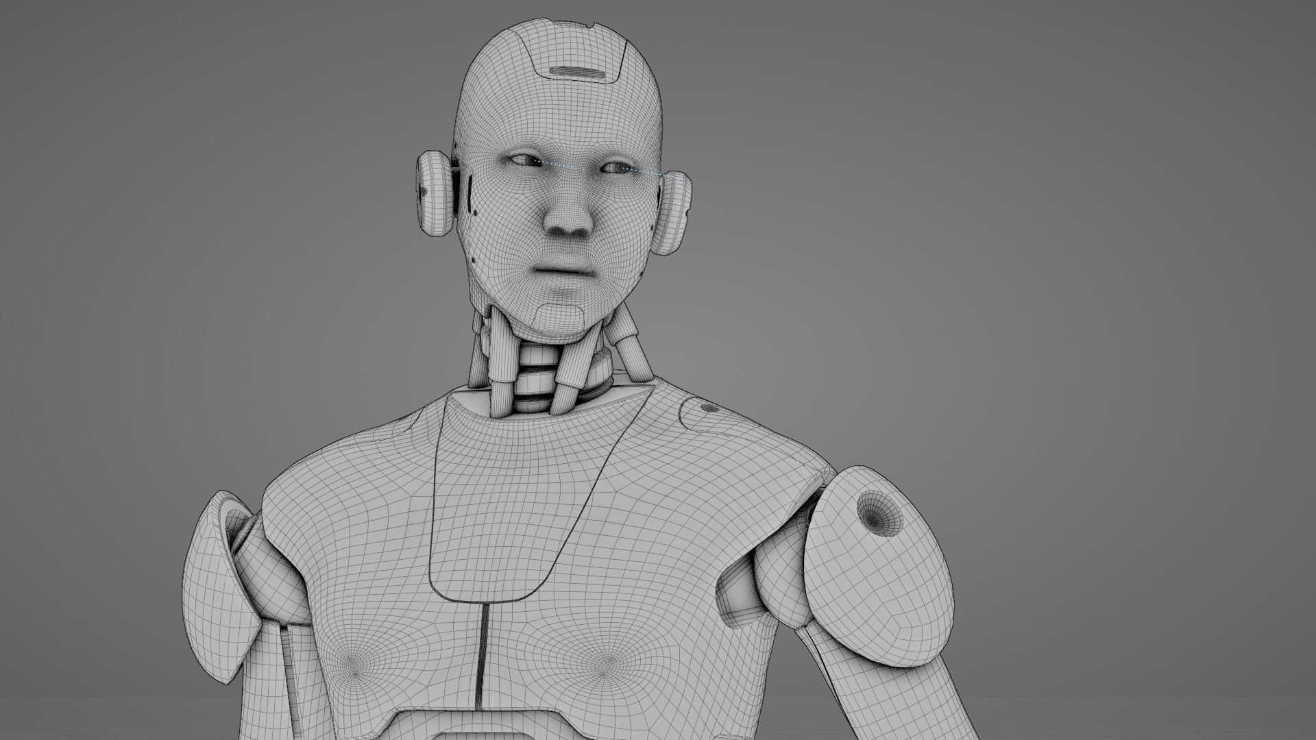 HUMANOID M-3000 RIGGED 3D model rigged | CGTrader