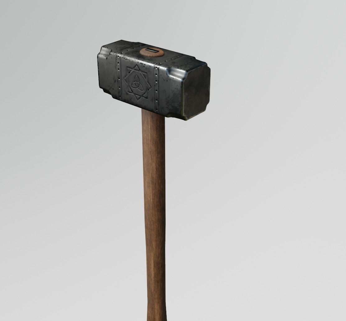 Medieval SledgeHammer free VR / AR / low-poly 3D model | CGTrader