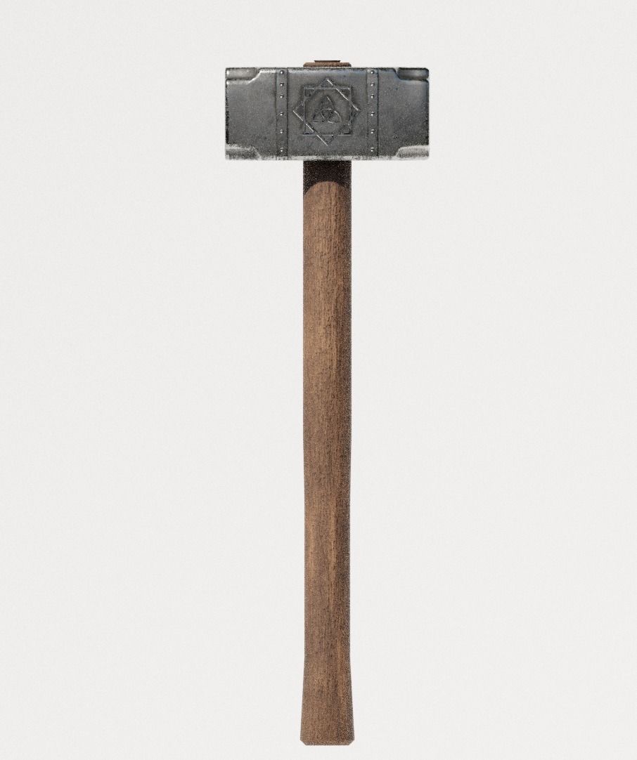 Medieval SledgeHammer free VR / AR / low-poly 3D model | CGTrader