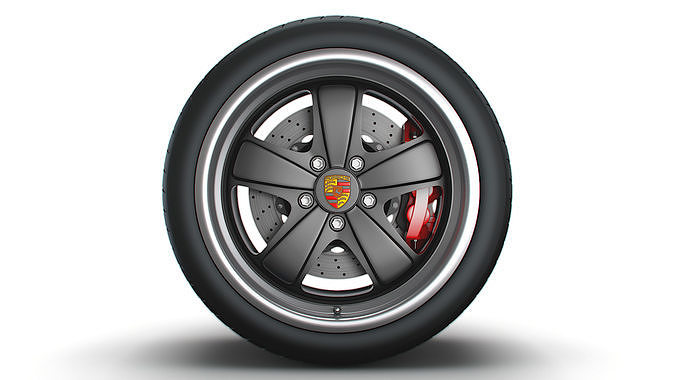Porsche 911 Iconic Sport Classic wheel 3D model | CGTrader