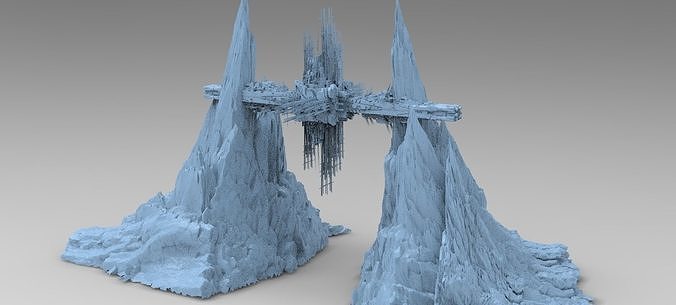 Spaceship cliff base 1 3D model | CGTrader
