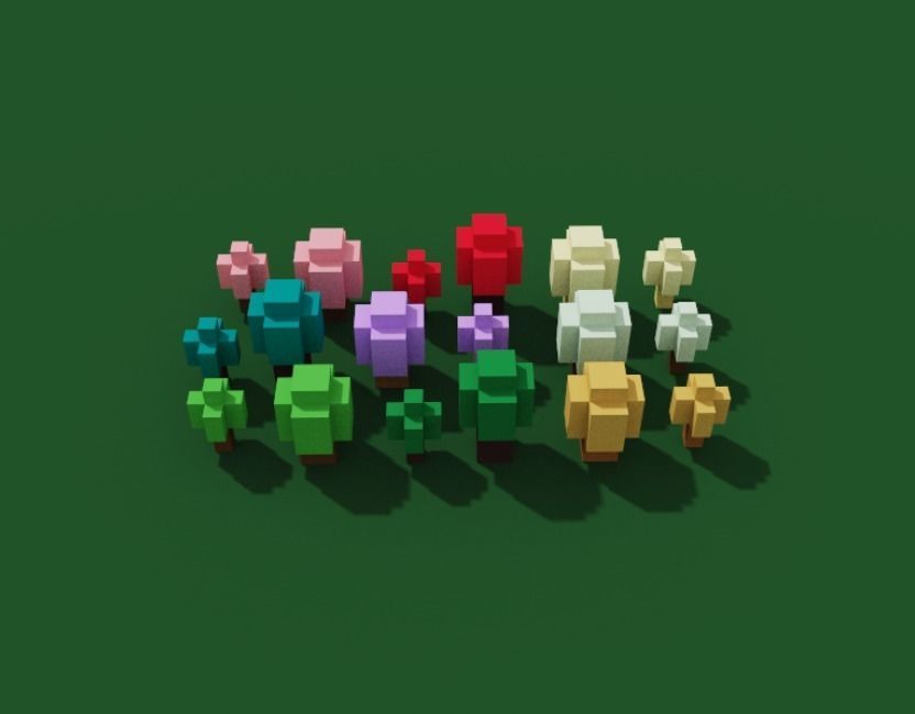 3D model Cubic Trees VR / AR / low-poly | CGTrader