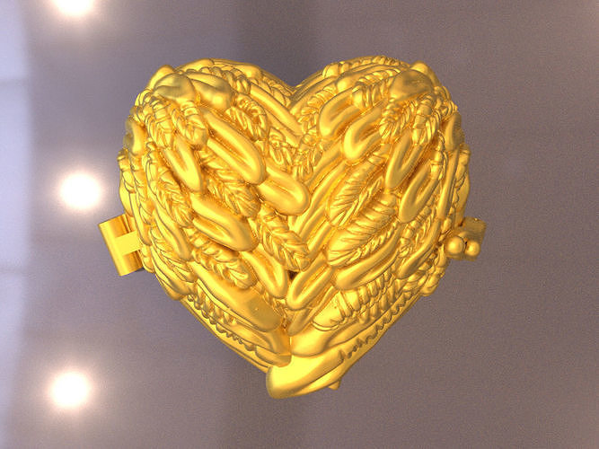 Locket with wings - Reliquary 3D model 3D printable | CGTrader