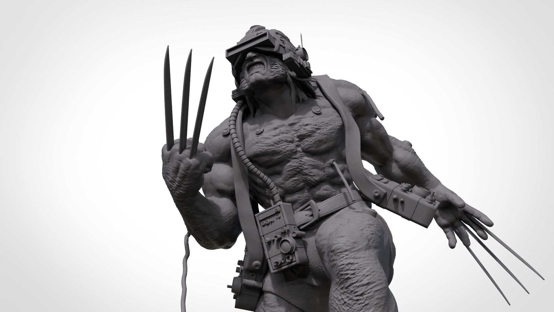 Wolverine Concept Full Body - FanArt - 3D Print ready Asset 3D model 3D ...