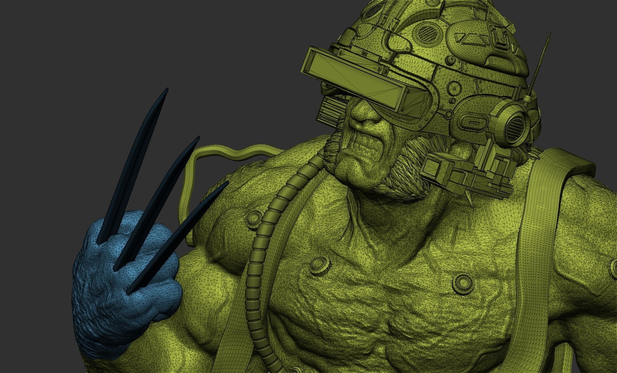 Wolverine Concept Full Body - FanArt - 3D Print ready Asset 3D model 3D ...