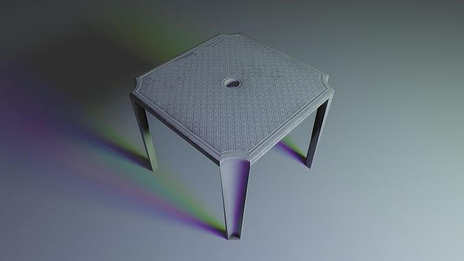 3D model Plastic Table VR / AR / low-poly | CGTrader
