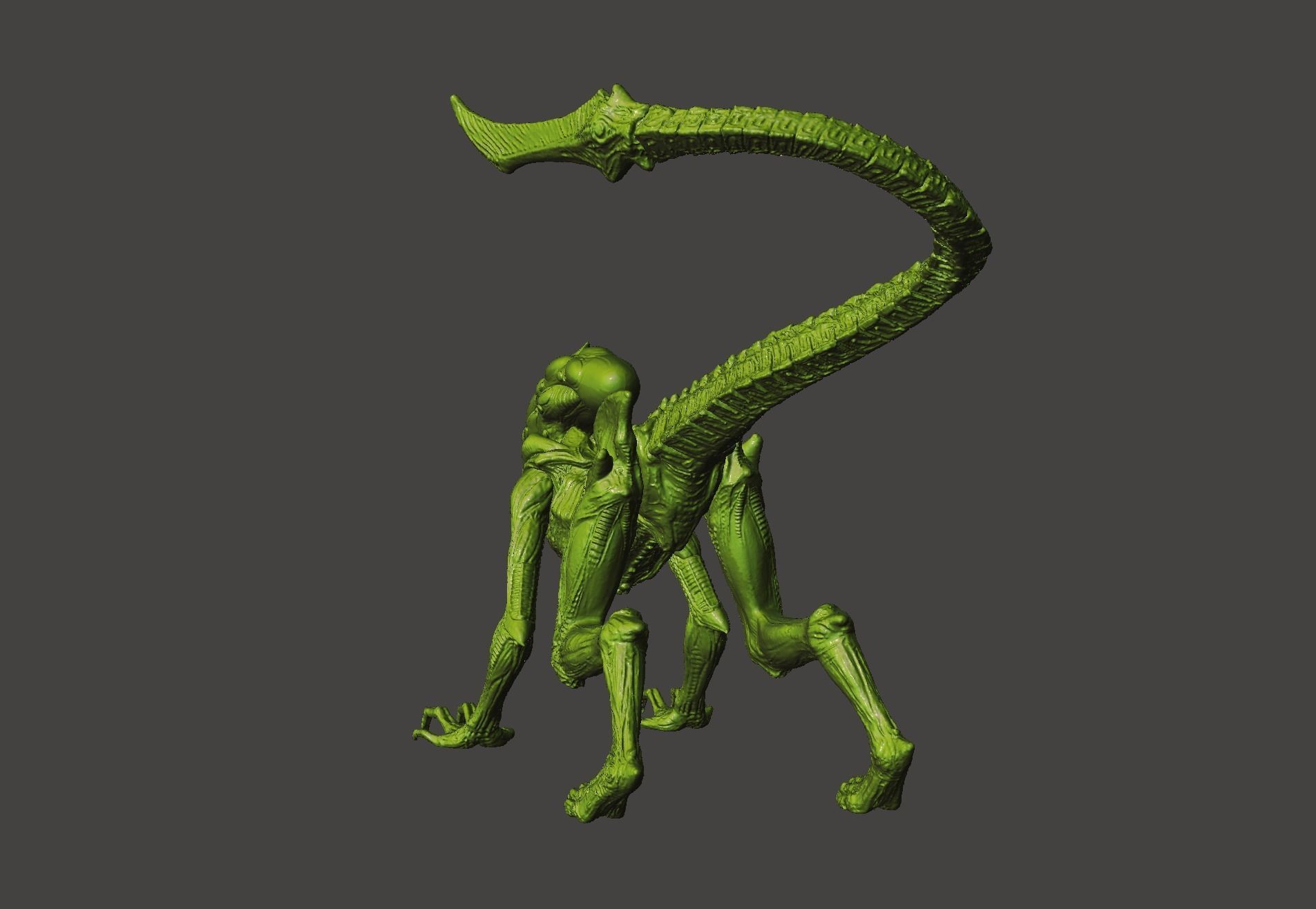 Aliens Fireteam Elite Burster Xenomorph Alien Popper Hi-Poly STL 3D ...