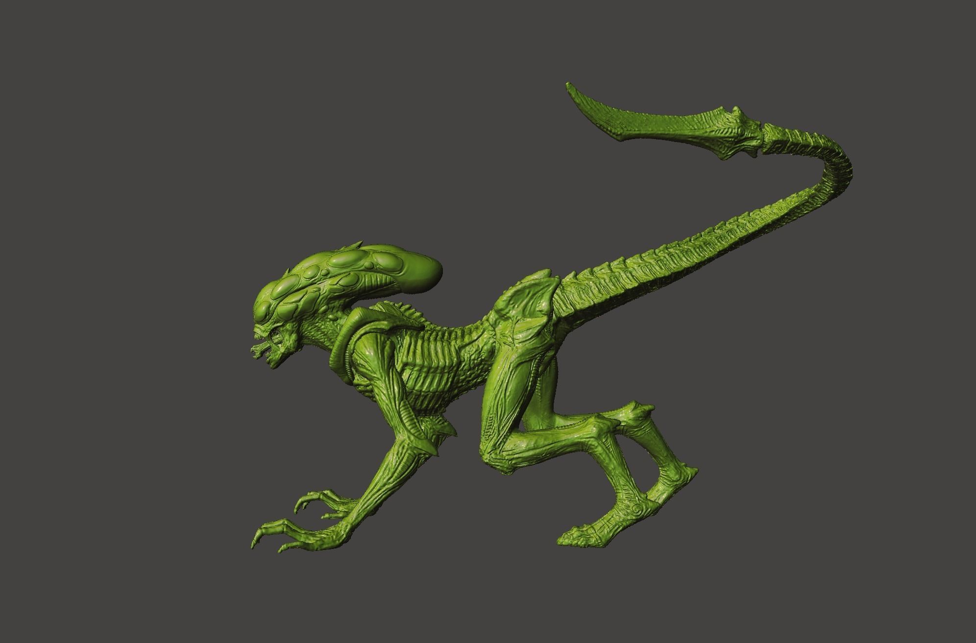 Aliens Fireteam Elite Burster Xenomorph Alien Popper Hi-Poly STL 3D ...