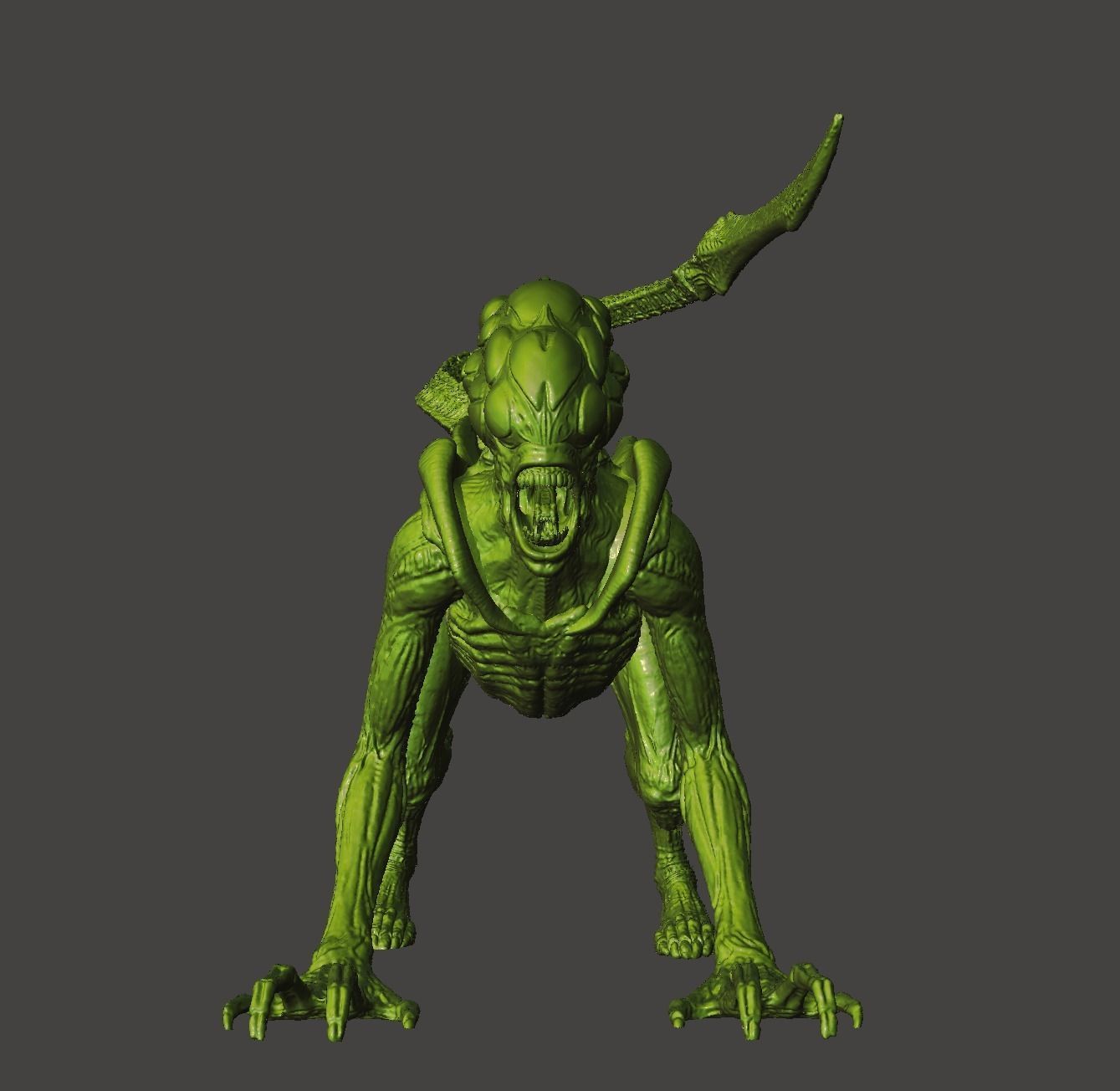 Aliens Fireteam Elite Burster Xenomorph Alien Popper Hi-Poly STL 3D ...