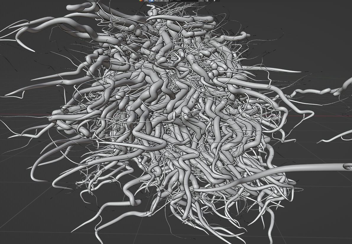 Root generator - Animation Ready - Geometry Nodes 3D model animated ...