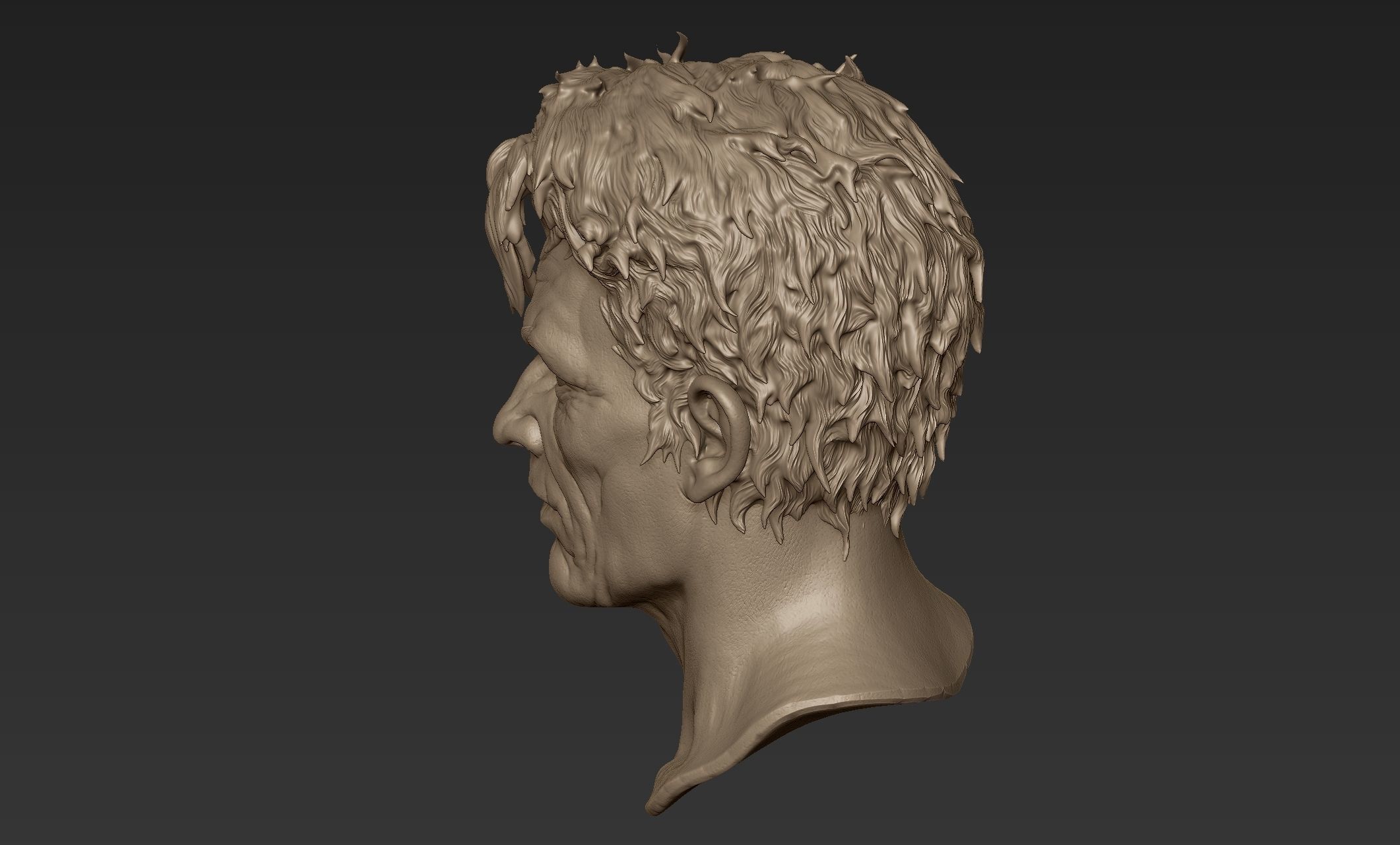Old Man Head Sculpt 3D model | CGTrader