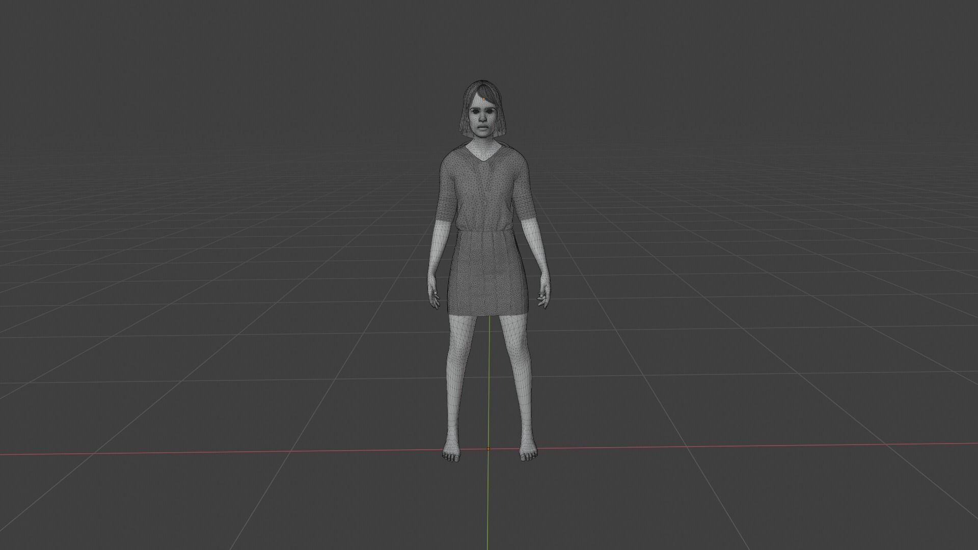3D model High-school Girl VR / AR / low-poly | CGTrader