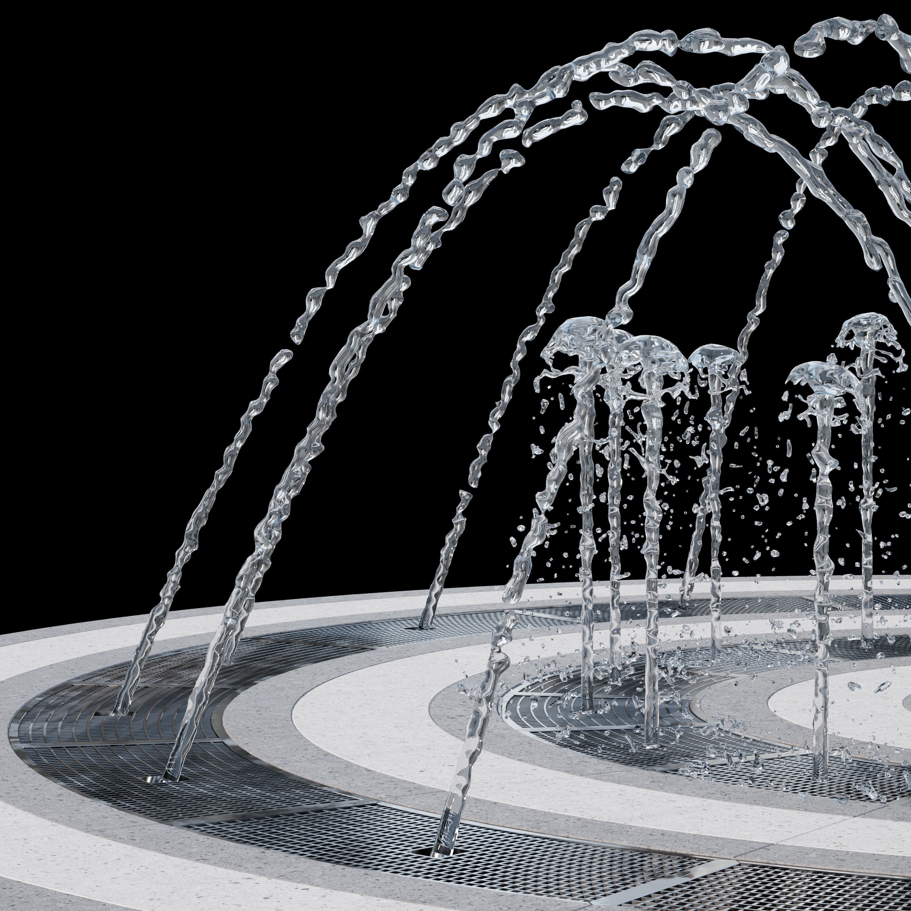 Dry fountain 01 3D model | CGTrader