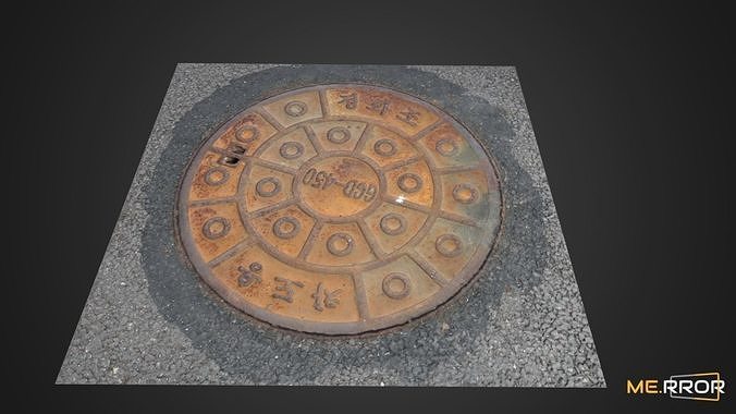 3D model Game Ready Manhole Cover 2 VR / AR / low-poly | CGTrader