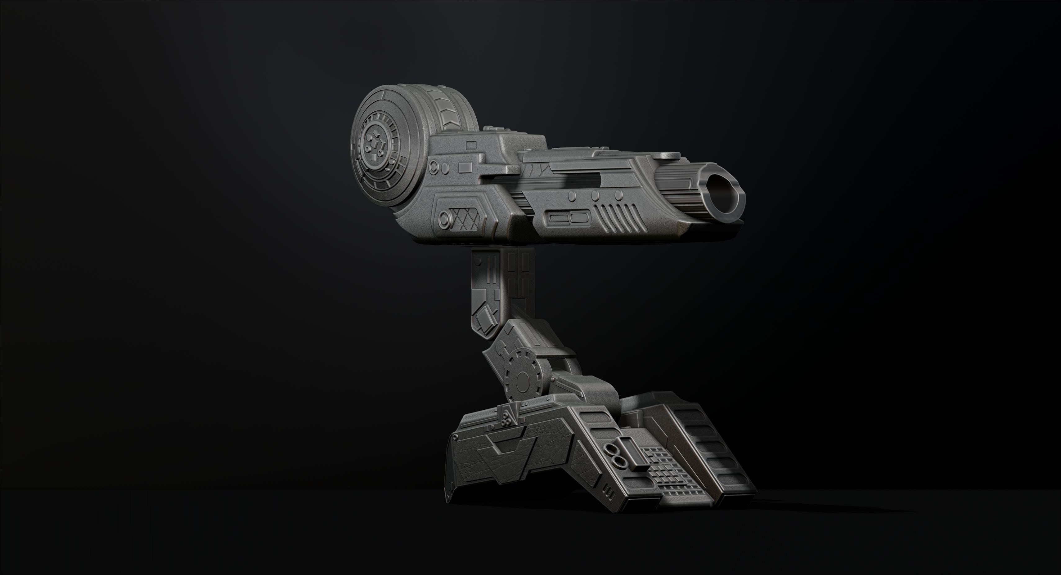 Predator Shoulder Cannon plasma 2 Size File for 3D Printing 3D model 3D ...