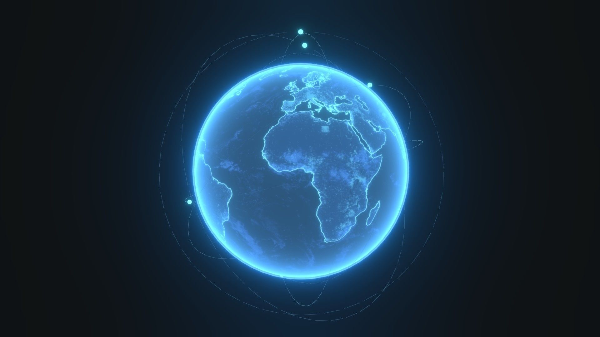 3D model Animated Hologram Planet Earth Sci-Fi 3D Model 8k Textures VR ...